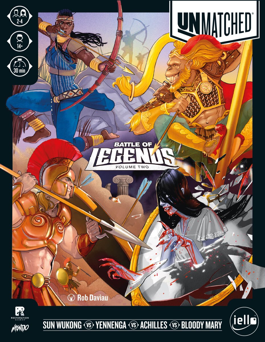 Unmatched Battle of Legends Vol 2 Achilles, Yennenga, Sun Wukong, Blo